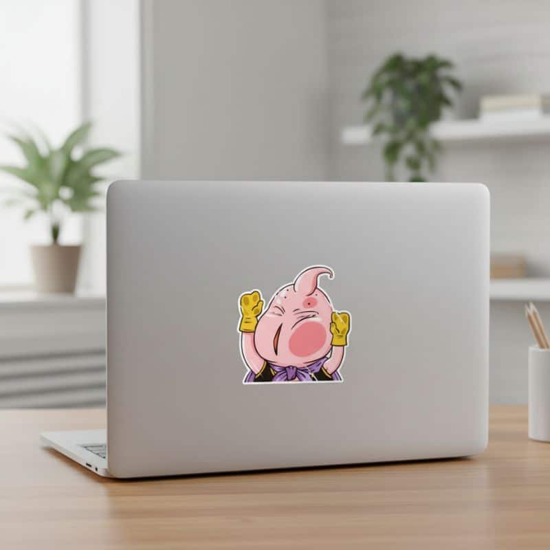 Autocollant Dragon Ball Majin Buu Chibi Drôle - Dragon Ball Universe